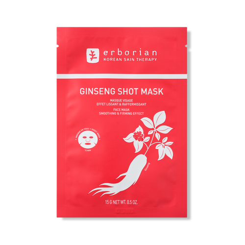 Smoothing Effect Sheet Mask | Ginseng Shot Mask | Erborian UK